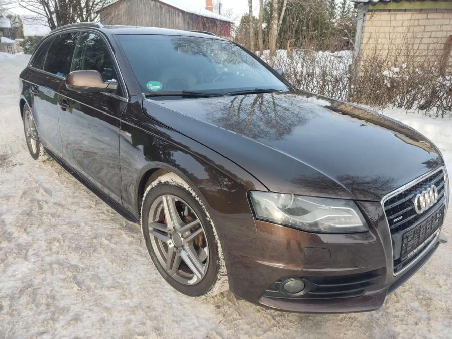 Brown Audi A4 2011 in Utena, with an engine capacity of 2.97 L and mileage of 299 thousand km for 6650 €, photo 1 on AUTOMOTO.COM.LV