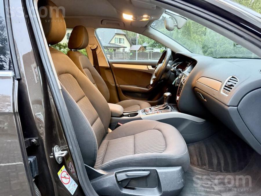 Brown Audi A4 2012 in Riga, with an engine capacity of 2.00 L and mileage of 272 thousand km for 7770 €, photo 15 on AUTOMOTO.COM.LV