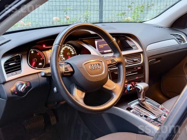 Audi A4 2012 in Riga on AUTOMOTO.COM.LV Brown Audi A4 2012 in Riga, with an engine capacity of 2.00 L and mileage of 272 thousand km for 7770 €, photo 10 on AUTOMOTO.COM.LV