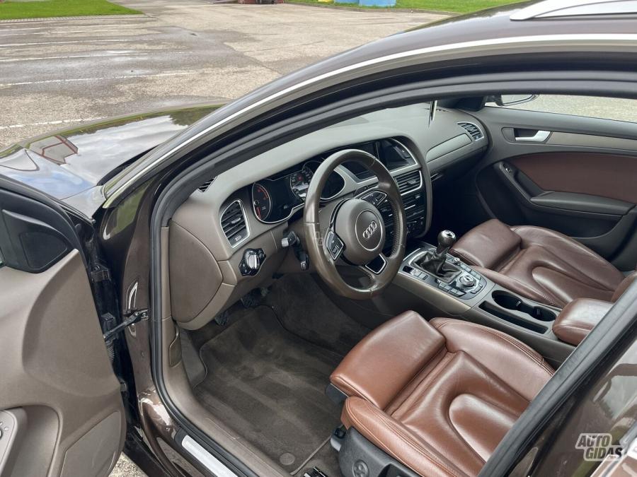 Brown Audi A4 2013 in Vilnius, with an engine capacity of 2.00 L and mileage of 268 thousand km for 7900 €, photo 6 on AUTOMOTO.COM.LV