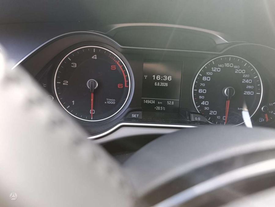 Brown Audi A4 2014 in Panevezys, with an engine capacity of 1.97 L and mileage of 149 thousand km for 8750 €, photo 13 on AUTOMOTO.COM.LV