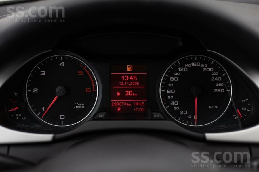 Audi A4 2008 in Riga, with an engine capacity of 2.00 L and mileage of 290 thousand km for 5890 €, photo 16 on AUTOMOTO.COM.LV