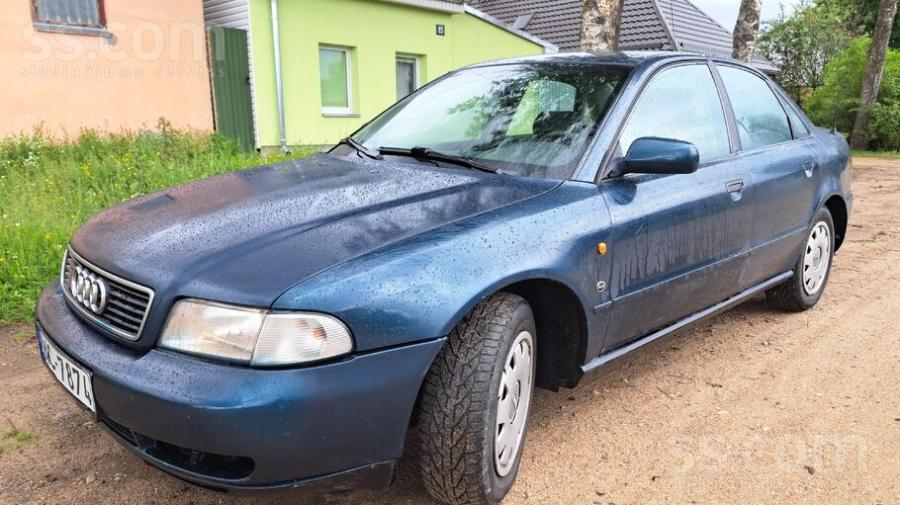 Green Audi A4 1996 in Daugavpils, with an engine capacity of 1.90 L and mileage of 360 thousand km for 930 €, photo 1 on AUTOMOTO.COM.LV