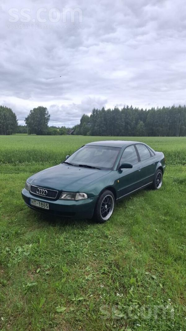 Green Audi A4 1997 in Madona, with an engine capacity of 1.90 L and mileage of 210 thousand km for 1700 €, photo 1 on AUTOMOTO.COM.LV