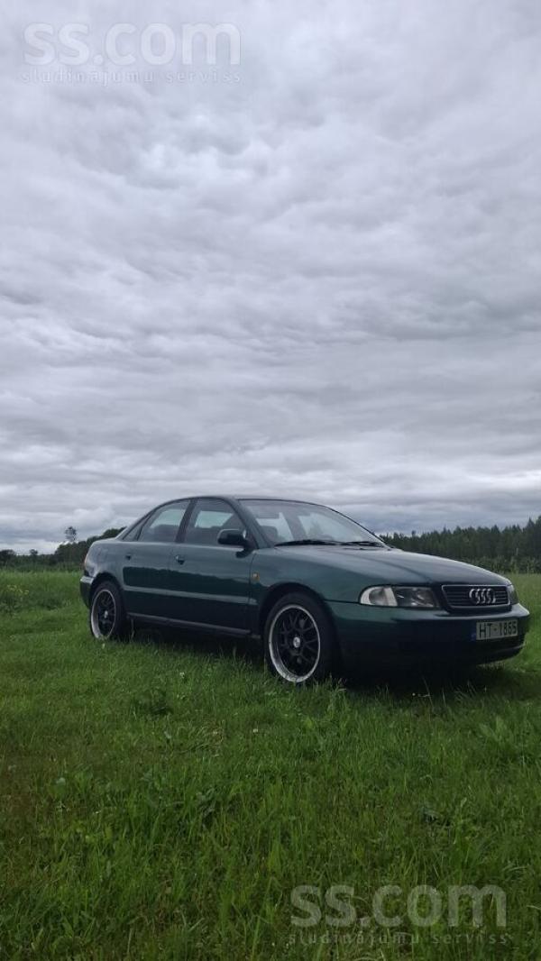 Green Audi A4 1997 in Madona, with an engine capacity of 1.90 L and mileage of 210 thousand km for 1700 €, photo 5 on AUTOMOTO.COM.LV