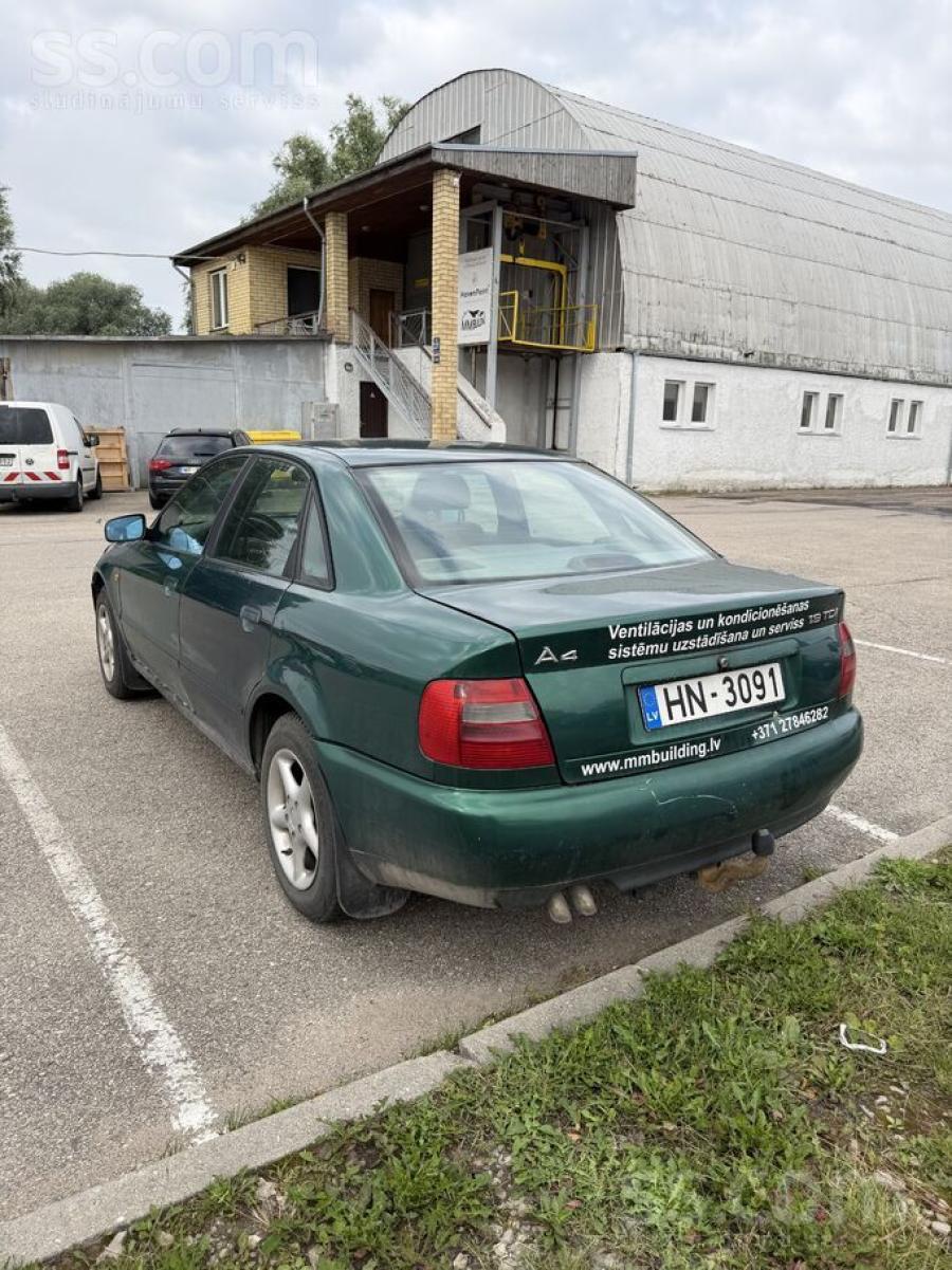 Зеленый Ауди А4 1998 в Рига, объемом двигателя 1.90 л и пробегом 538 тыс. км за 1100 €, фото 4 на AUTOMOTO.COM.LV