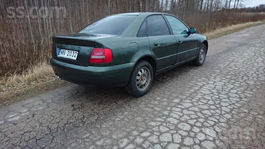 Green Audi A4 2000 in Saldus, with an engine capacity of 1.90 L and mileage of 497 thousand km for 1350 €, photo 2 on AUTOMOTO.COM.LV