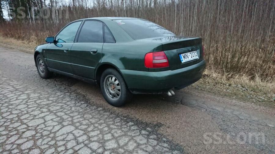 Green Audi A4 2000 in Saldus, with an engine capacity of 1.90 L and mileage of 497 thousand km for 1350 €, photo 3 on AUTOMOTO.COM.LV