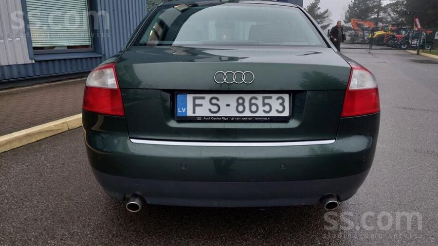 Zaļš Audi A4 2002 Rīga, ar dzinēja tilpumu 2.40 L un nobraukumu 0 tūkst. km par 2190 €, foto 14 vietnē AUTOMOTO.COM.LV