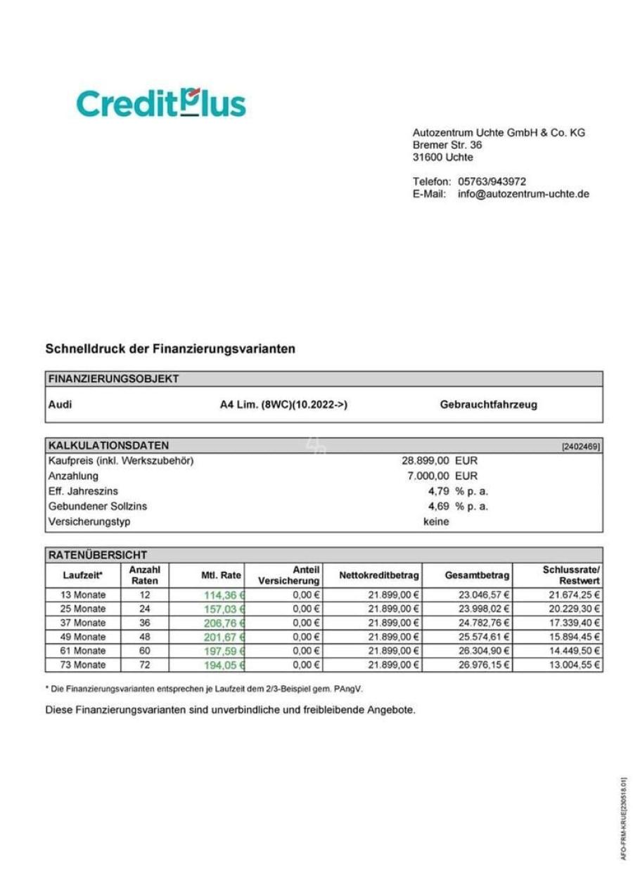 Zaļš Audi A4 2022 Kauņa, ar dzinēja tilpumu 2.00 L un nobraukumu 33 tūkst. km par 32066 €, foto 6 vietnē AUTOMOTO.COM.LV