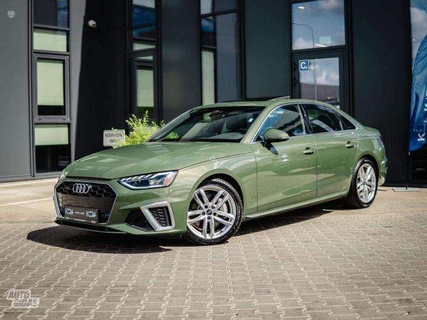 Green Audi A4 2023 in Marijampole, with an engine capacity of 2.00 L and mileage of 40 thousand km for 29950 €, photo 2 on AUTOMOTO.COM.LV