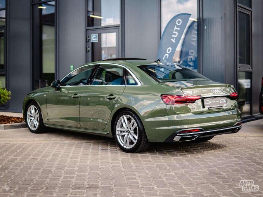 Green Audi A4 2023 in Marijampole, with an engine capacity of 2.00 L and mileage of 40 thousand km for 29950 €, photo 9 on AUTOMOTO.COM.LV
