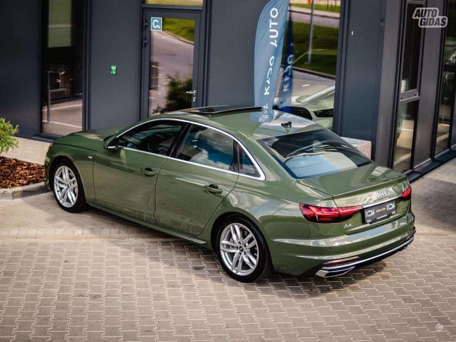Green Audi A4 2023 in Marijampole, with an engine capacity of 2.00 L and mileage of 40 thousand km for 29950 €, photo 11 on AUTOMOTO.COM.LV