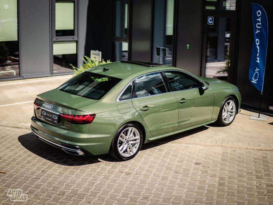 Green Audi A4 2023 in Marijampole, with an engine capacity of 2.00 L and mileage of 40 thousand km for 29950 €, photo 13 on AUTOMOTO.COM.LV
