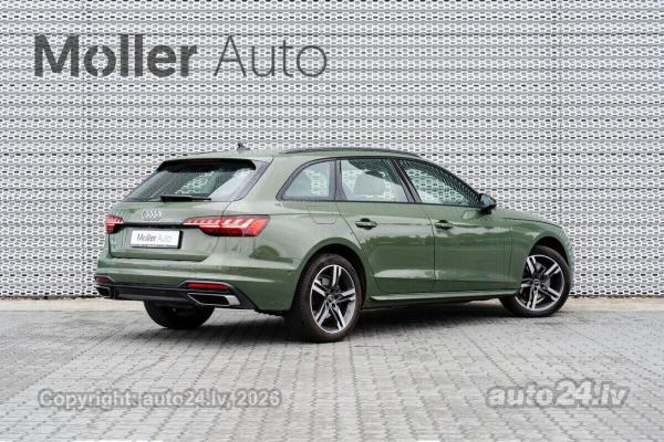 Green Audi A4 2024 in Riga, with an engine capacity of 2.00 L and mileage of 42 thousand km for 30642 €, photo 4 on AUTOMOTO.COM.LV