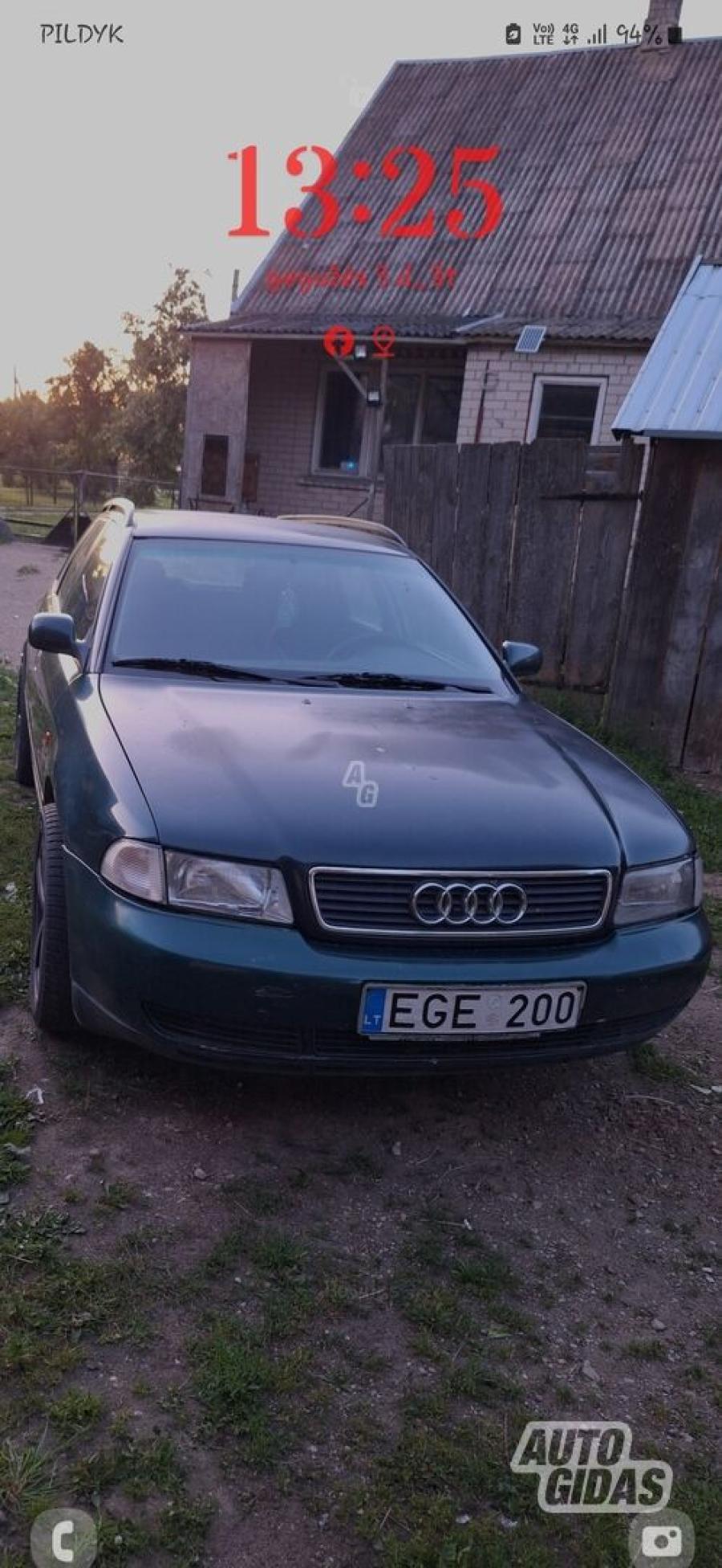 Zaļš Audi A4 1996 Alīta, ar dzinēja tilpumu 1.80 L un nobraukumu 380 tūkst. km par 500 €, foto 3 vietnē AUTOMOTO.COM.LV