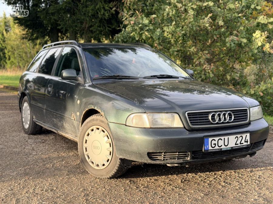 Green Audi A4 1996 in Utena, with an engine capacity of 1.90 L and mileage of 326 thousand km for 450 €, photo 9 on AUTOMOTO.COM.LV