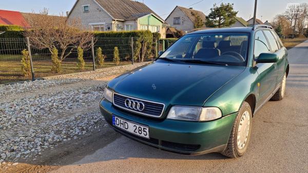 Green Audi A4 1997 in Vilkaviskis, with an engine capacity of 1.90 L and mileage of 336 thousand km for 1300 €, photo 1 on AUTOMOTO.COM.LV