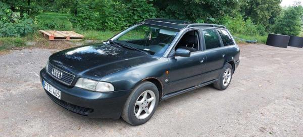 Green Audi A4 1997 in Vilnius, with an engine capacity of 1.90 L and mileage of 413 thousand km for 800 €, photo 2 on AUTOMOTO.COM.LV