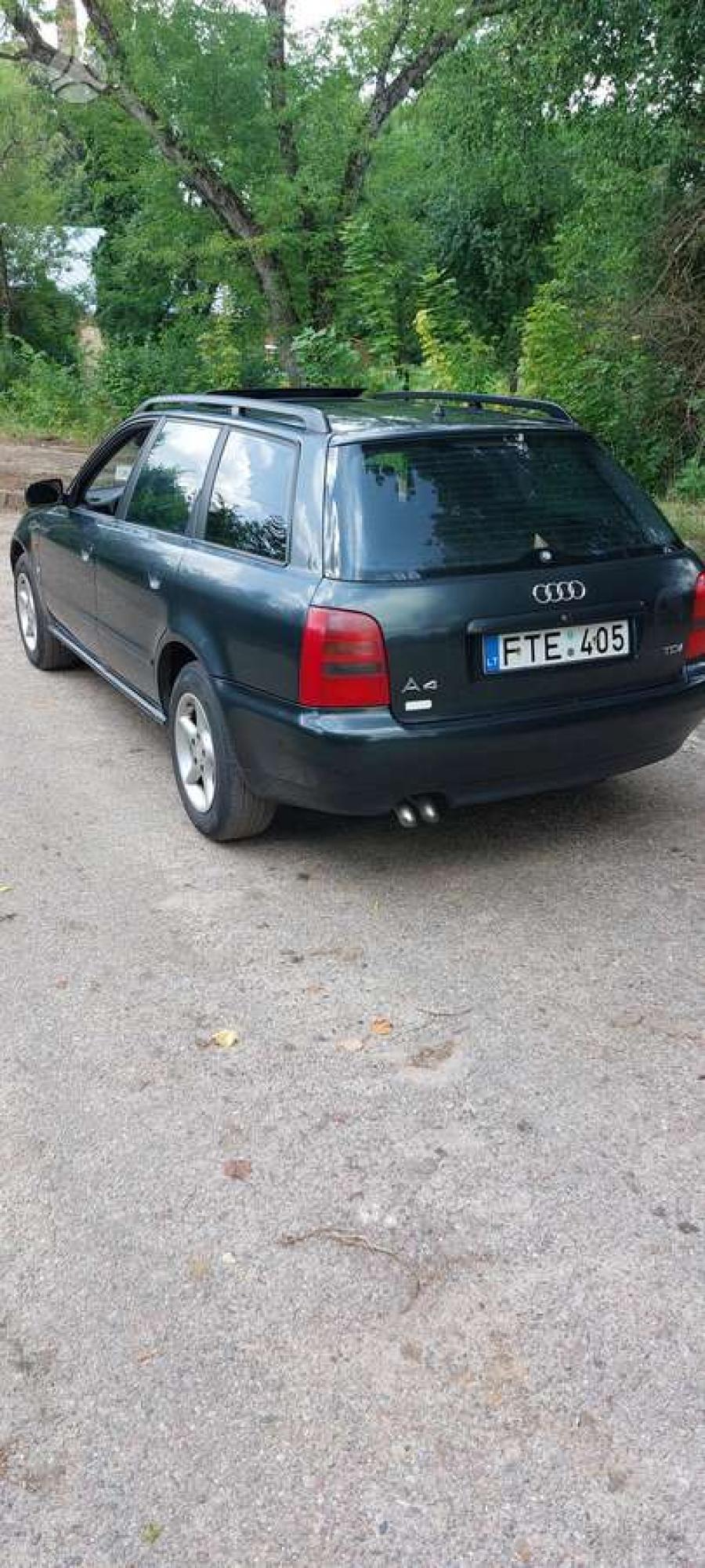 Green Audi A4 1997 in Vilnius, with an engine capacity of 1.90 L and mileage of 413 thousand km for 800 €, photo 5 on AUTOMOTO.COM.LV