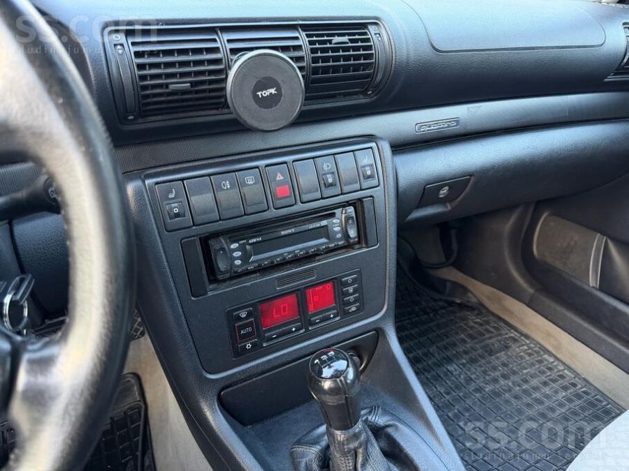 Zaļš Audi A4 1997 Limbaži, ar dzinēja tilpumu 1.80 L un nobraukumu 306 tūkst. km par 2300 €, foto 17 vietnē AUTOMOTO.COM.LV