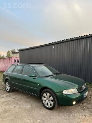 Green Audi A4 1999 in Jelgava, with an engine capacity of 2.50 L and mileage of 342 thousand km for 1450 €, photo  on AUTOMOTO.COM.LV