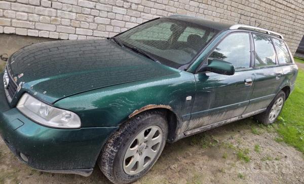 Green Audi A4 1999 in Bauska, with an engine capacity of 1.90 L and mileage of 0 thousand km for 500 €, photo 2 on AUTOMOTO.COM.LV