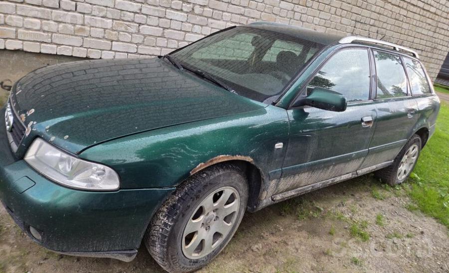 Green Audi A4 1999 in Bauska, with an engine capacity of 1.90 L and mileage of 0 thousand km for 500 €, photo 3 on AUTOMOTO.COM.LV