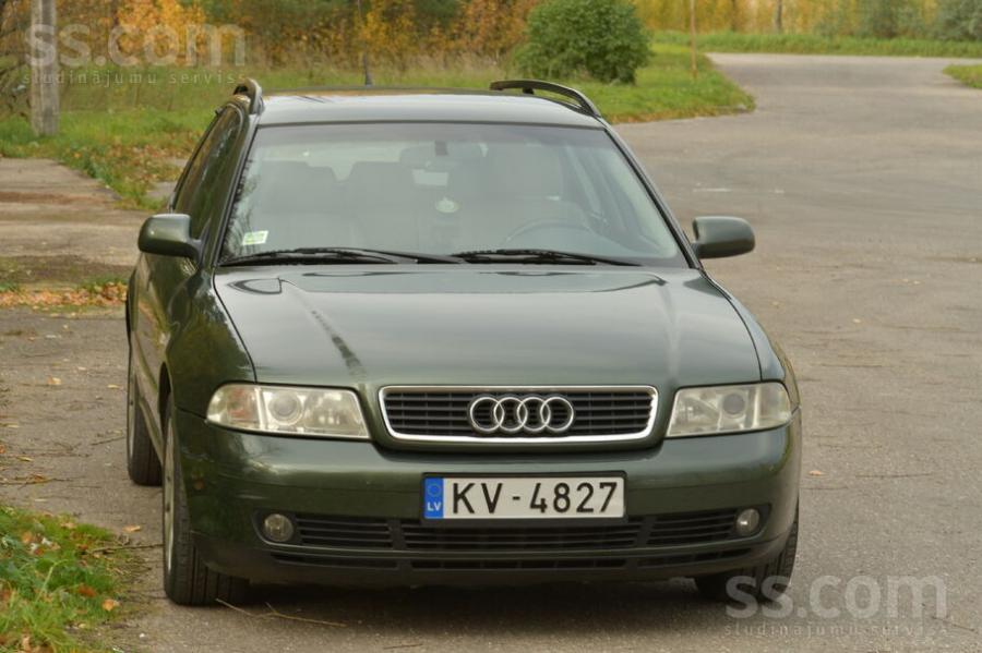 Zaļš Audi A4 1999 Rīga, ar dzinēja tilpumu 1.90 L un nobraukumu 300 tūkst. km par 2000 €, foto 1 vietnē AUTOMOTO.COM.LV
