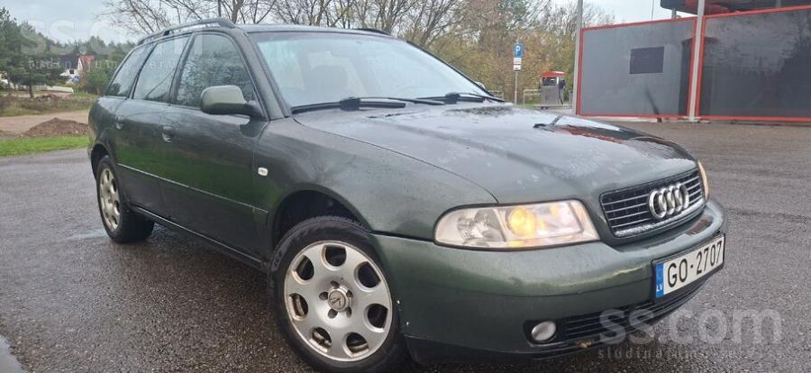 Green Audi A4 1999 in Daugavpils, with an engine capacity of 1.90 L and mileage of 388 thousand km for 1050 €, photo 4 on AUTOMOTO.COM.LV