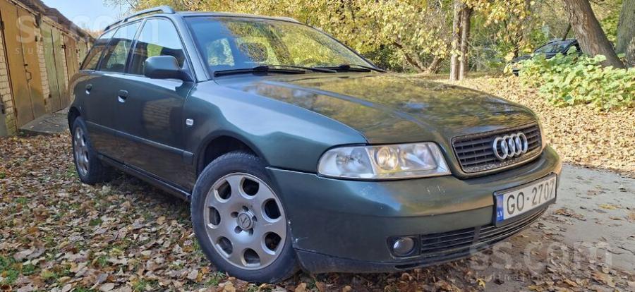 Green Audi A4 1999 in Daugavpils, with an engine capacity of 1.90 L and mileage of 388 thousand km for 1050 €, photo 5 on AUTOMOTO.COM.LV