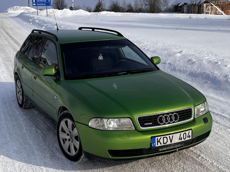 Green Audi A4 2000 in Ukmerge, with an engine capacity of 1.90 L and mileage of 430 thousand km for 2350 €, photo 2 on AUTOMOTO.COM.LV
