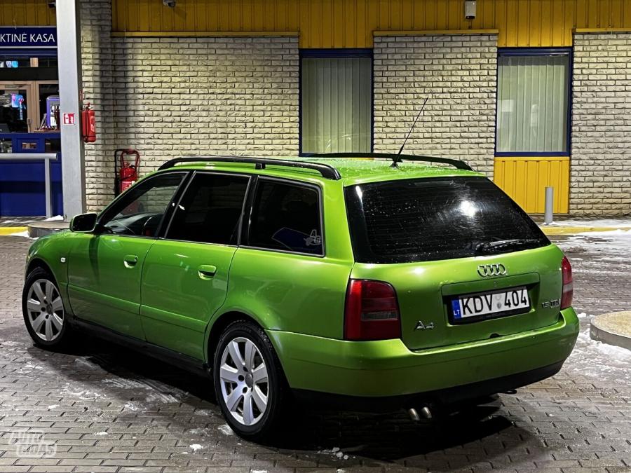 Green Audi A4 2000 in Ukmerge, with an engine capacity of 1.90 L and mileage of 430 thousand km for 2350 €, photo 11 on AUTOMOTO.COM.LV