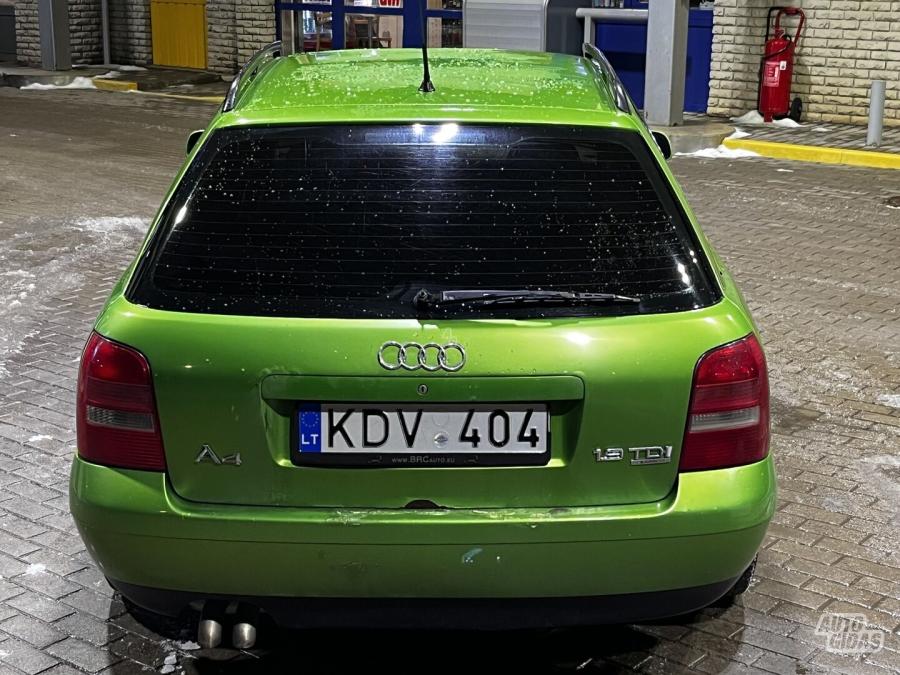 Green Audi A4 2000 in Ukmerge, with an engine capacity of 1.90 L and mileage of 430 thousand km for 2350 €, photo 15 on AUTOMOTO.COM.LV