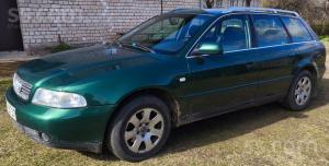Green Audi A4 2000 in Rezekne, with an engine capacity of 1.90 L and mileage of 425 thousand km for 650 €, photo  on AUTOMOTO.COM.LV