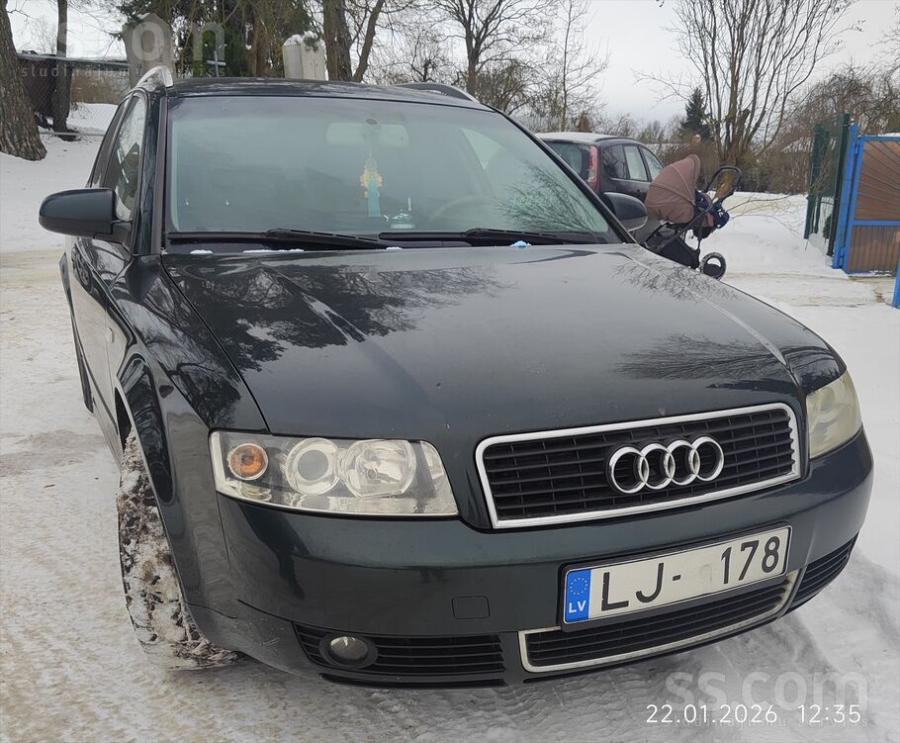 Green Audi A4 2004 in Riga, with an engine capacity of 1.90 L and mileage of 325 thousand km for 2000 €, photo 10 on AUTOMOTO.COM.LV