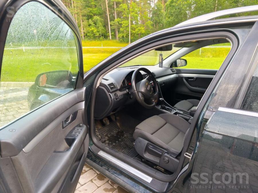 Green Audi A4 2006 in Madona, with an engine capacity of 1.90 L and mileage of 339 thousand km for 3590 €, photo 7 on AUTOMOTO.COM.LV