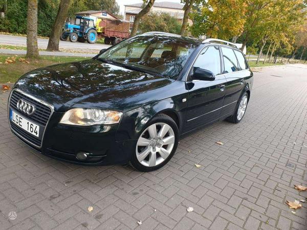 Green Audi A4 2006 in Vilkaviskis, with an engine capacity of 1.99 L and mileage of 360 thousand km for 1750 €, photo 1 on AUTOMOTO.COM.LV