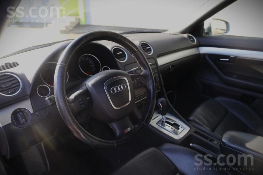 Grey Audi A4 2008 in Riga, with an engine capacity of 2.00 L and mileage of 321 thousand km for 4995 €, photo 9 on AUTOMOTO.COM.LV