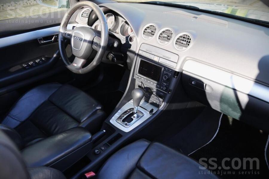 Grey Audi A4 2008 in Riga, with an engine capacity of 2.00 L and mileage of 321 thousand km for 4995 €, photo 12 on AUTOMOTO.COM.LV