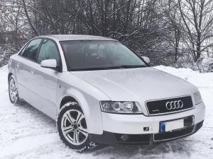 Pelēks Audi A4 2003 Raseiniai, ar dzinēja tilpumu 1.90 L un nobraukumu 300 tūkst. km par 1450 €, foto  vietnē AUTOMOTO.COM.LV