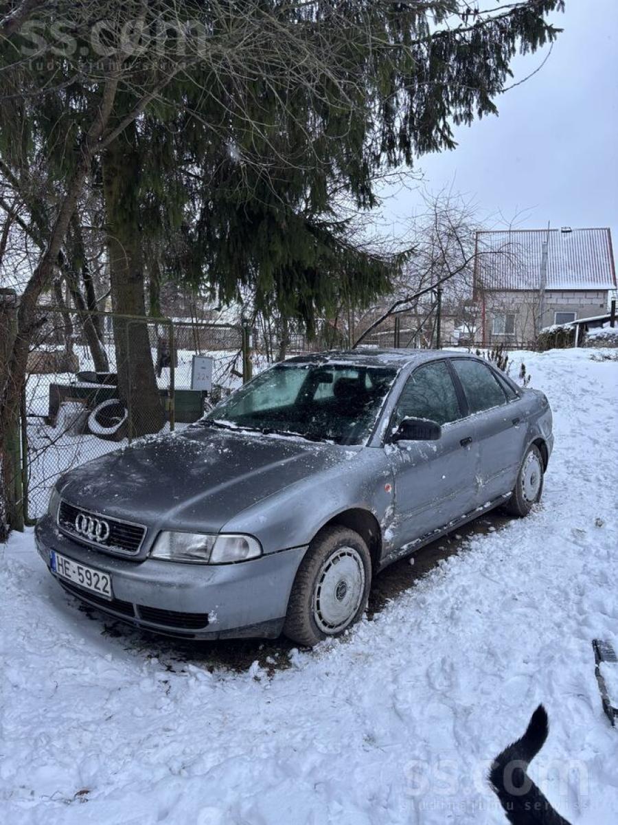 Grey Audi A4 1995 in Daugavpils, with an engine capacity of 1.90 L and mileage of 326 thousand km for 1500 €, photo 1 on AUTOMOTO.COM.LV