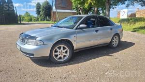Pelēks Audi A4 1995 Ludza, ar dzinēja tilpumu 1.80 L un nobraukumu 450 tūkst. km par 950 €, foto  vietnē AUTOMOTO.COM.LV