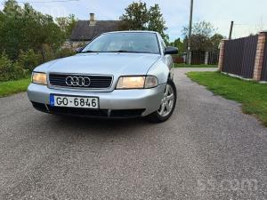 Pelēks Audi A4 1996 Daugavpils, ar dzinēja tilpumu 1.90 L un nobraukumu 390 tūkst. km par 1350 €, foto  vietnē AUTOMOTO.COM.LV
