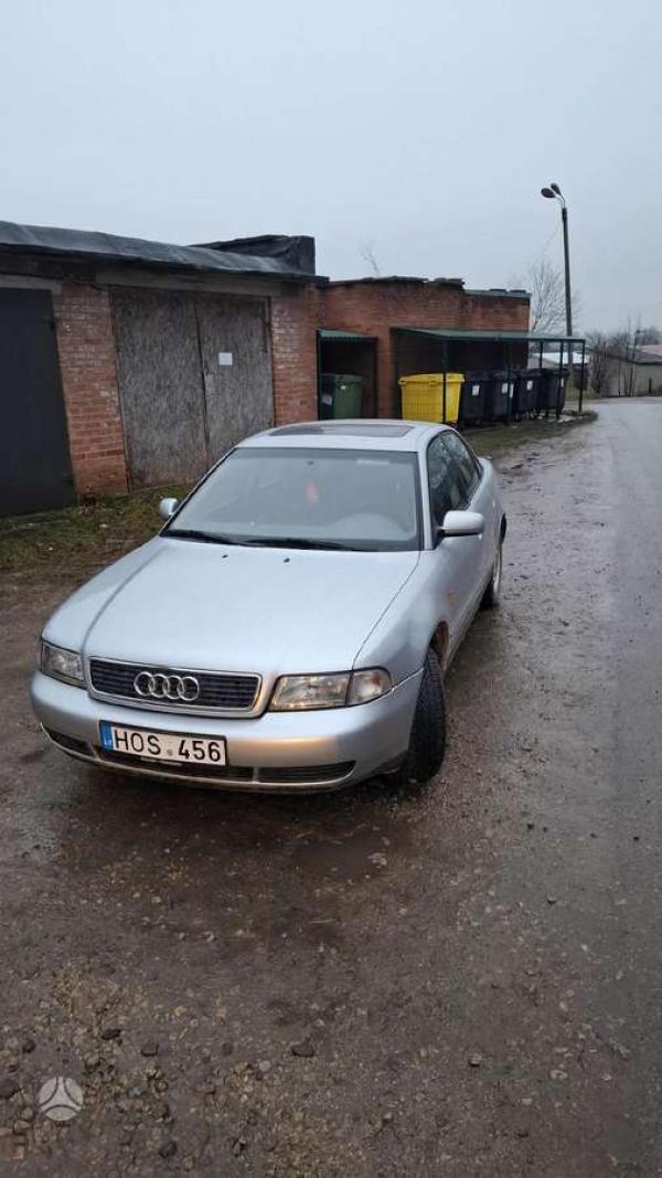 Grey Audi A4 1997 in Marijampole, with an engine capacity of 1.60 L and mileage of 187 thousand km for 950 €, photo 1 on AUTOMOTO.COM.LV