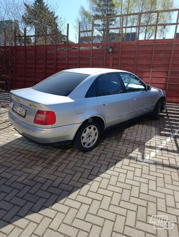 Grey Audi A4 1997 in Klaipeda, with an engine capacity of 1.90 L and mileage of 374 thousand km for 850 €, photo 1 on AUTOMOTO.COM.LV