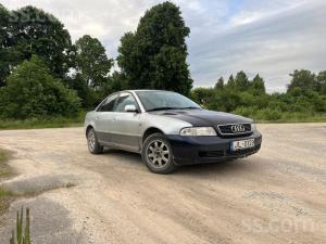 Pelēks Audi A4 1997 Daugavpils, ar dzinēja tilpumu 1.90 L un nobraukumu 388 tūkst. km par 950 €, foto  vietnē AUTOMOTO.COM.LV