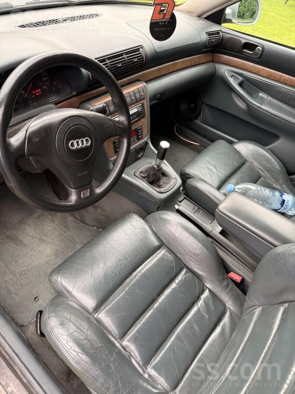Grey Audi A4 1998 in Jelgava, with an engine capacity of 2.40 L and mileage of 440 thousand km for 1600 €, photo 6 on AUTOMOTO.COM.LV