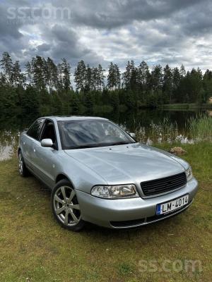 Grey Audi A4 1998 in Balvi, with an engine capacity of 1.80 L and mileage of 345 thousand km for 2500 €, photo  on AUTOMOTO.COM.LV