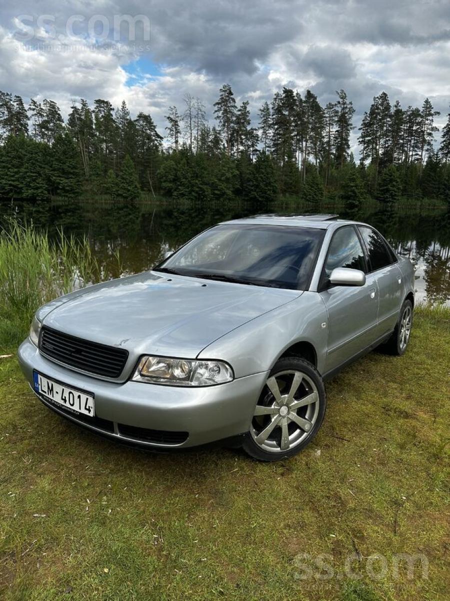 Grey Audi A4 1998 in Balvi, with an engine capacity of 1.80 L and mileage of 345 thousand km for 2500 €, photo 3 on AUTOMOTO.COM.LV
